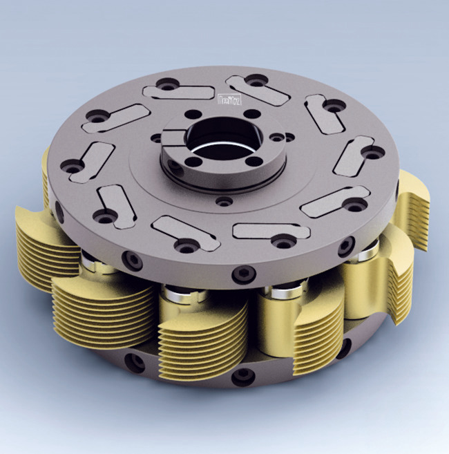 TurboHawk minifinger joint cutterhead with hydro clamping