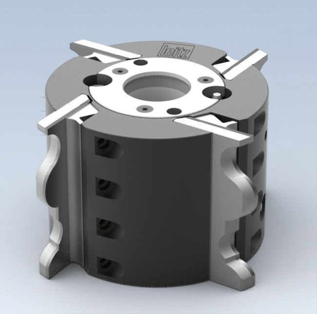 Hydro profile cutterhead for serrated back blank knives