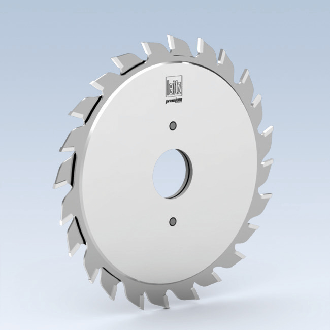Scoring circular sawblade - adjustable