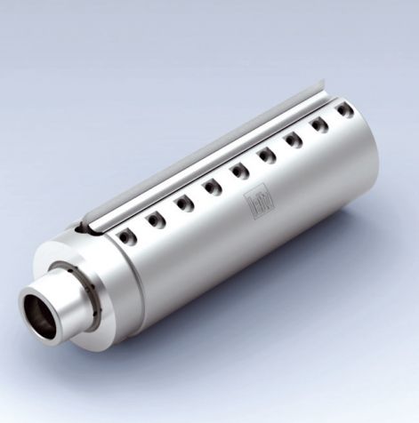 Planerhead with serrated back planer knives - cutting angle 12° - HSK 85 WS