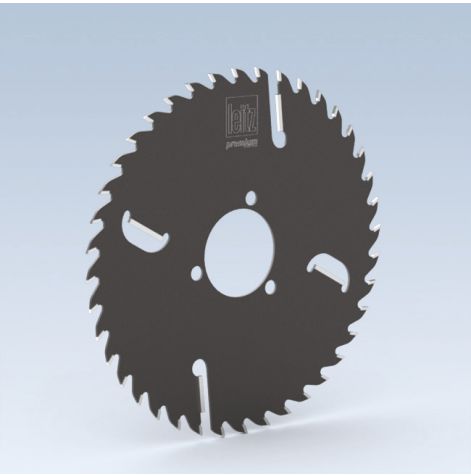 Thin kerf circular sawblade Premium for lamella cut with internal and external wiper teeth middle cut